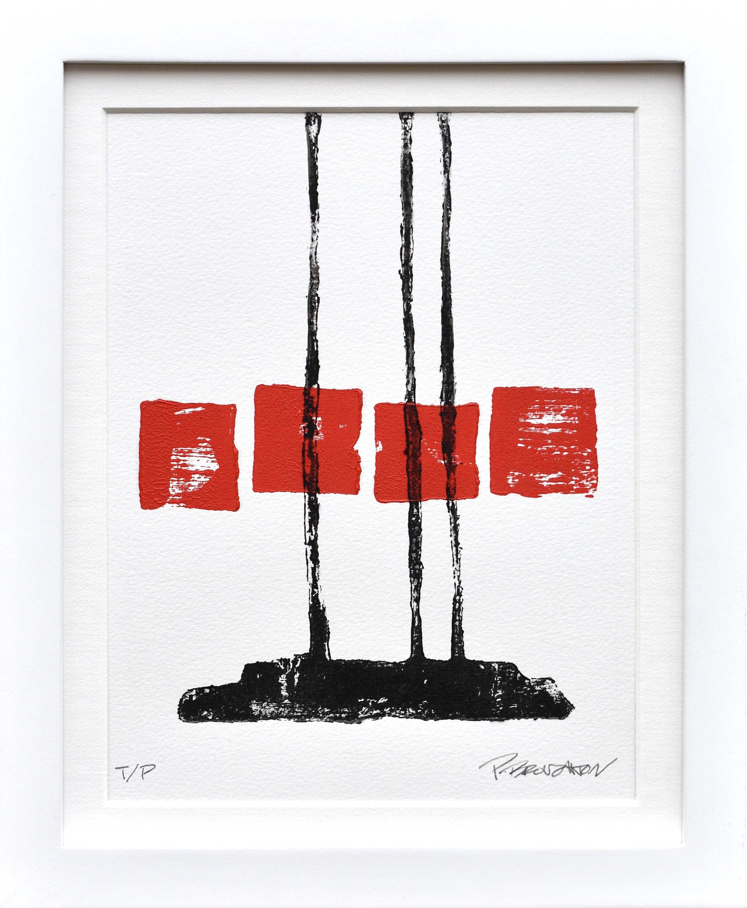 Handmade Woodcut Print, Abstract Minimalism, Modern Home Decor ...