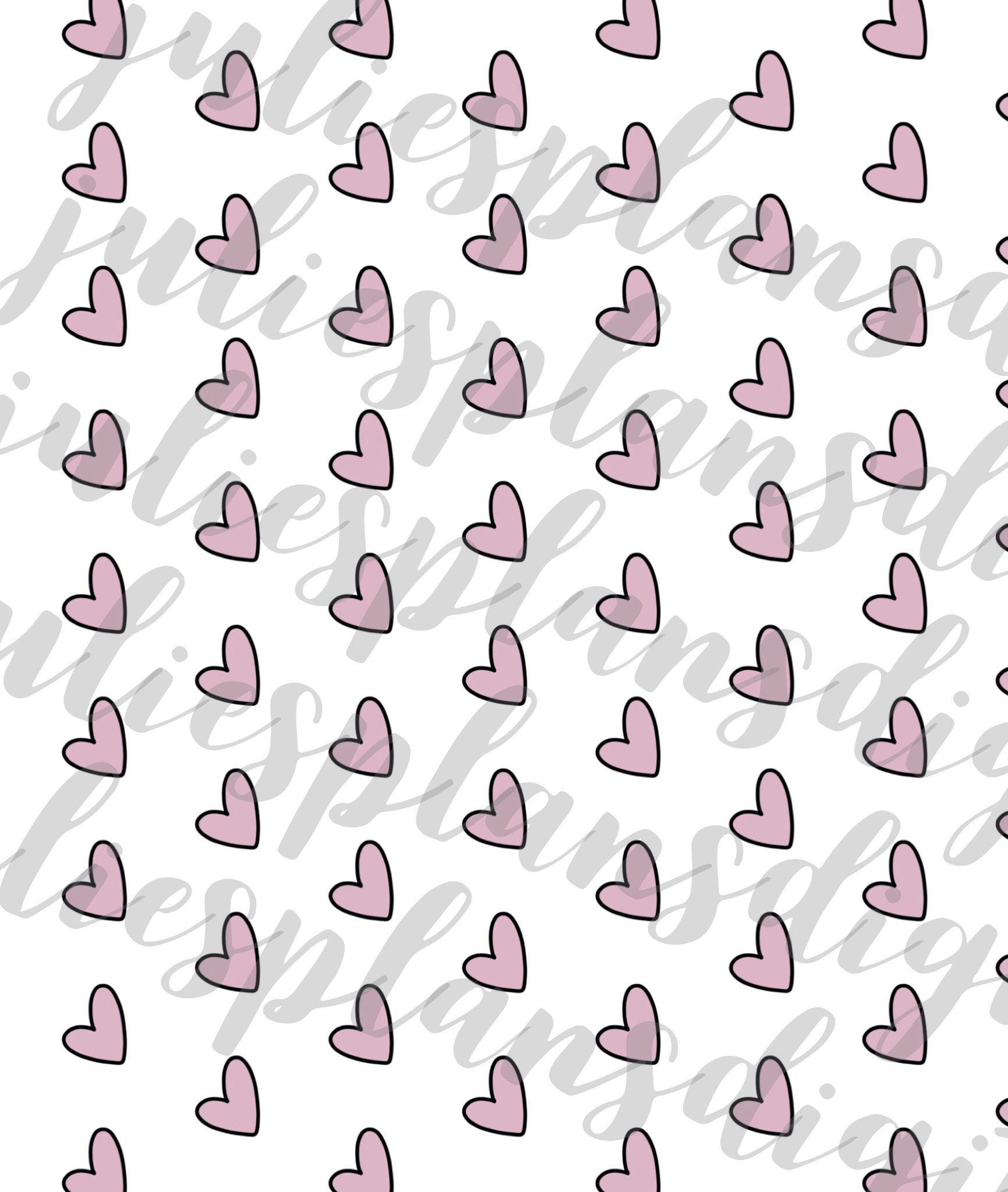 Pink Heart Paper DIGITAL DOWNLOAD | Etsy