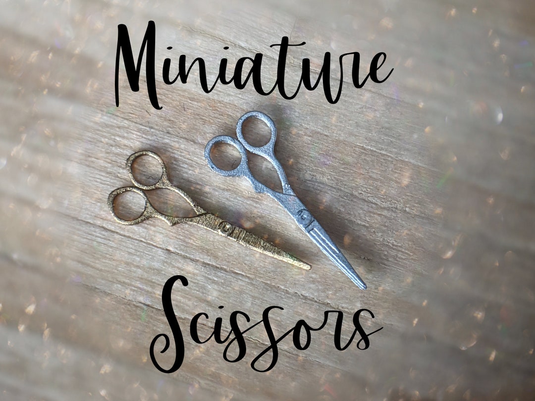 Miniature Scissors for Dollhouse | Handmade 1:12 Scale Tool - Etsy