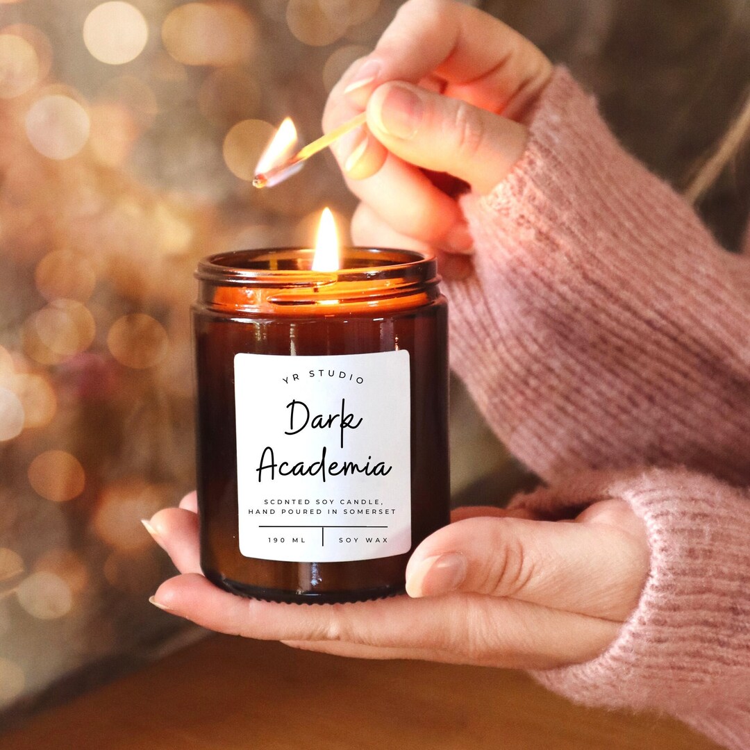 Dark Academia Candle Bookish Literary Fandom Candles Book - Etsy