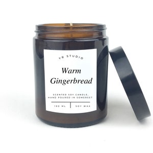Gingerbread Candle, Christmas Candle, Festive Candle, Gift for Her, for ...