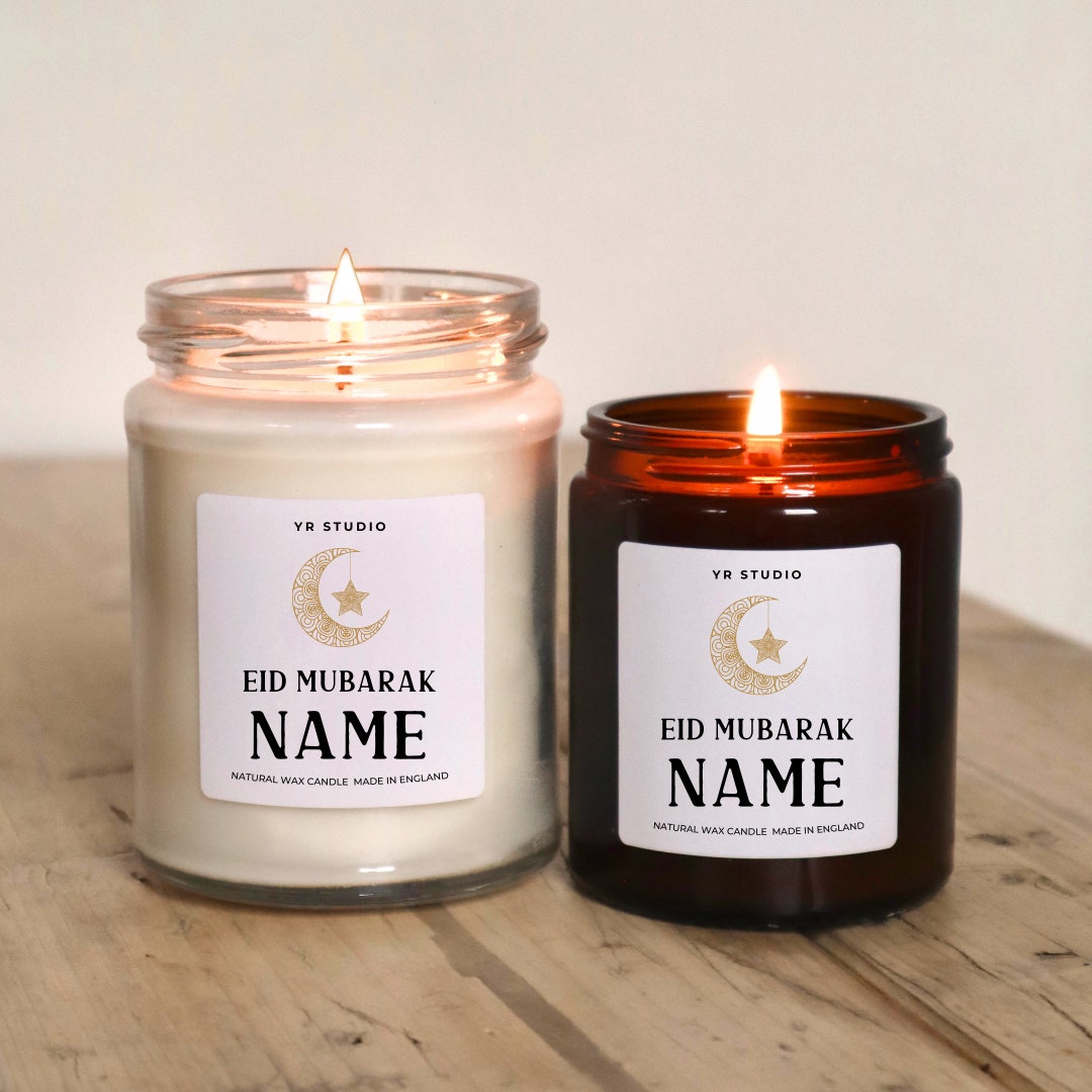 Personalised Ramadan Candle, Eid Mubarak Gift Candle, Eid Gifts, Eid ...