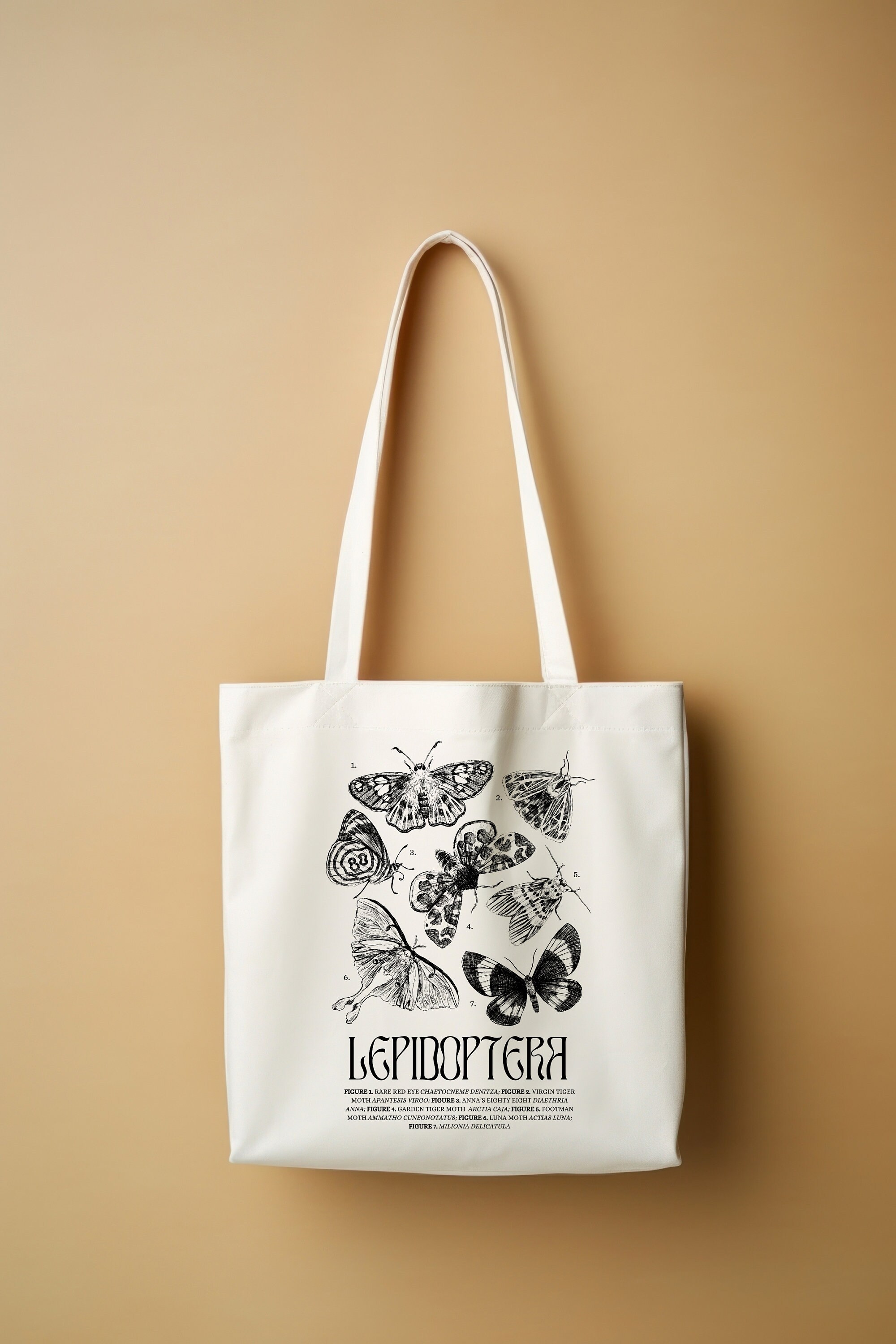 Moth and Butterfly Tote Bag, Lepidoptera Tote Bag, Cottagecore Tote Bag ...