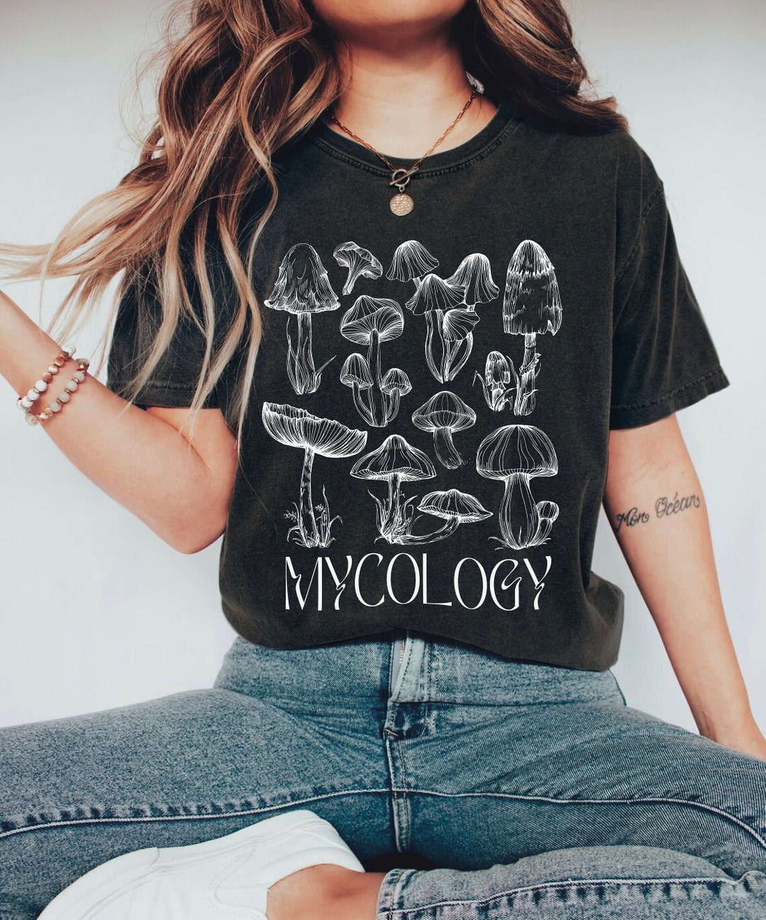 Mycology T-shirt, Mushroom Scientific Display T-shirt, Fungi T-shirt ...