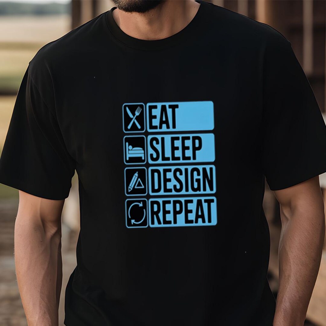 Eat Sleep Design Repeat PNG, Designer Workflow Graphic (digital ...