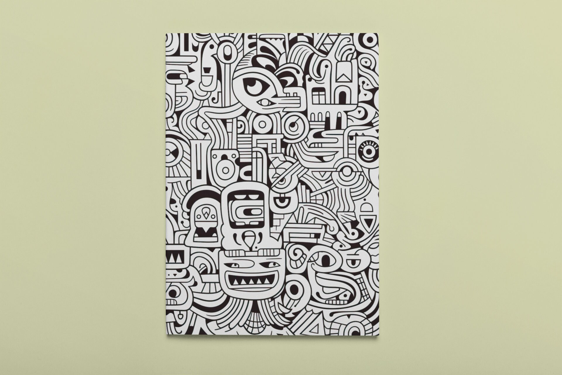 Doodle Monster Masterpieces 8.5"x11" High-resolution Coloring Book ...