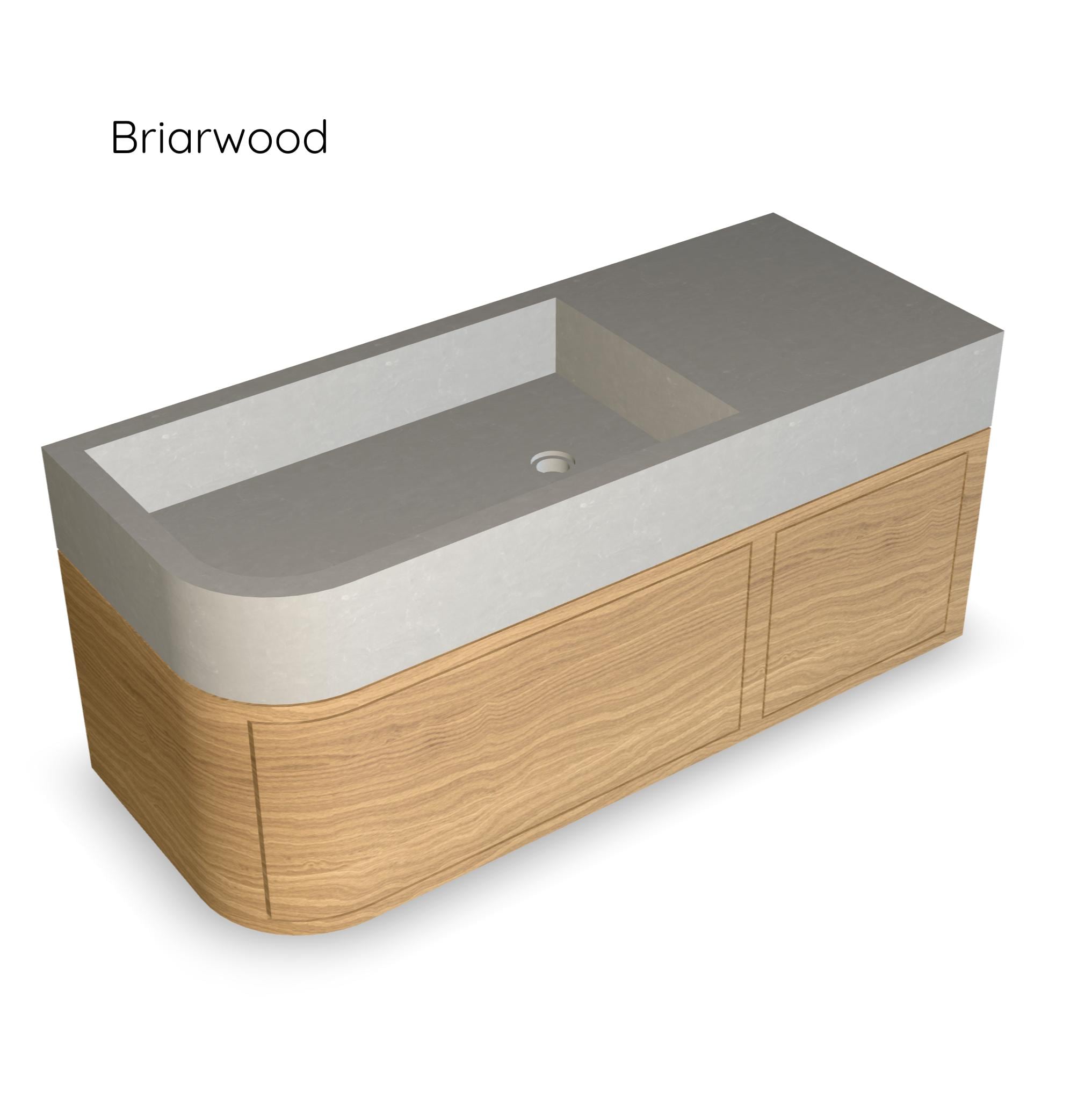 40" Powder Room Vanity With Concrete Sink - Etsy