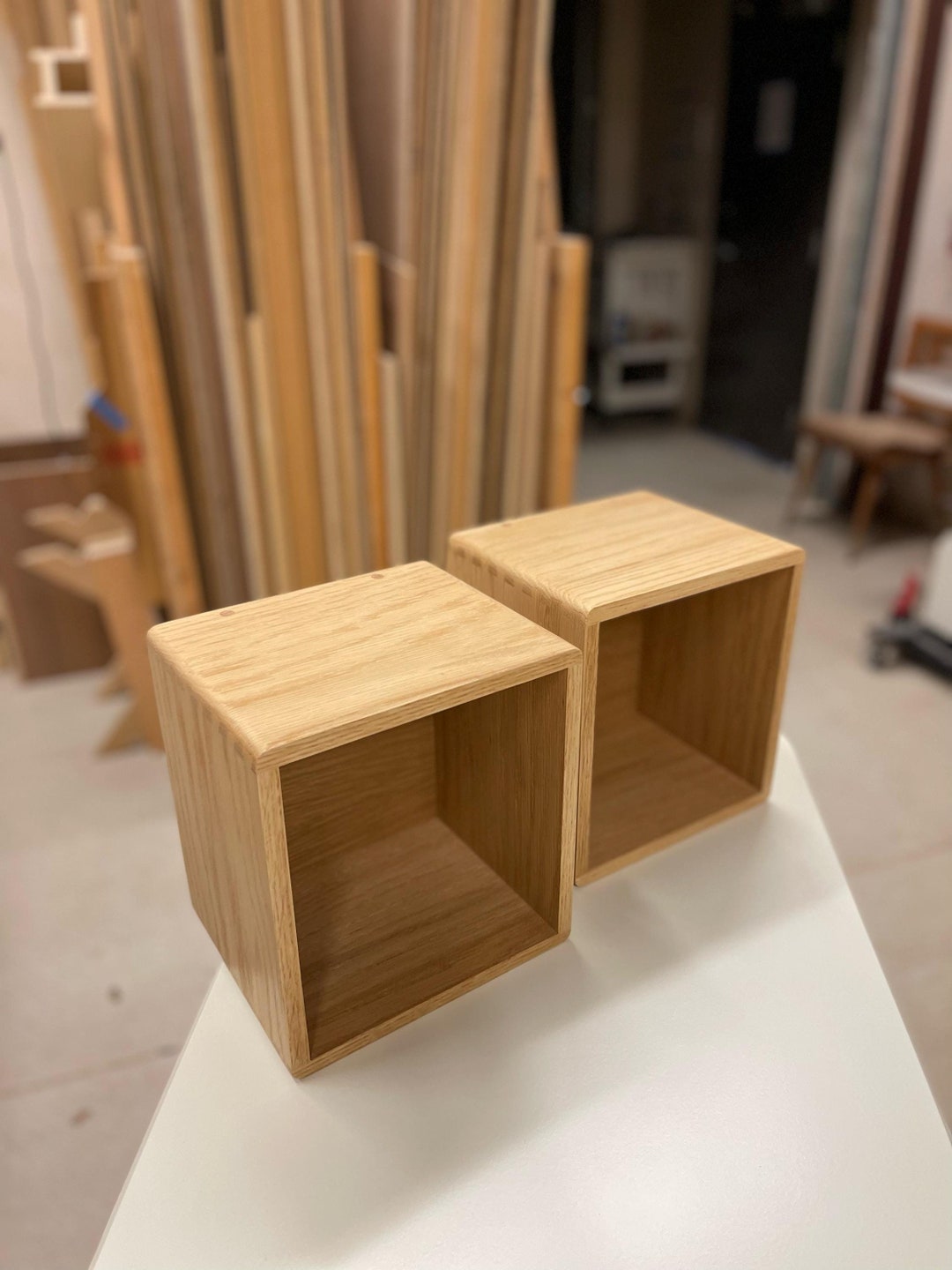 The Cube Cubbies in White Oak - Etsy