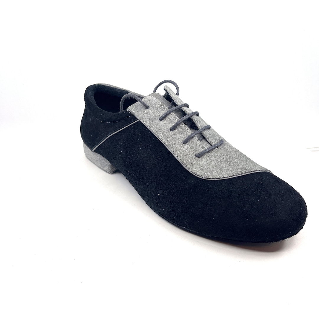 Movimiento Linea Black & Grey Ankle Support Suede Handmade Men Classic ...