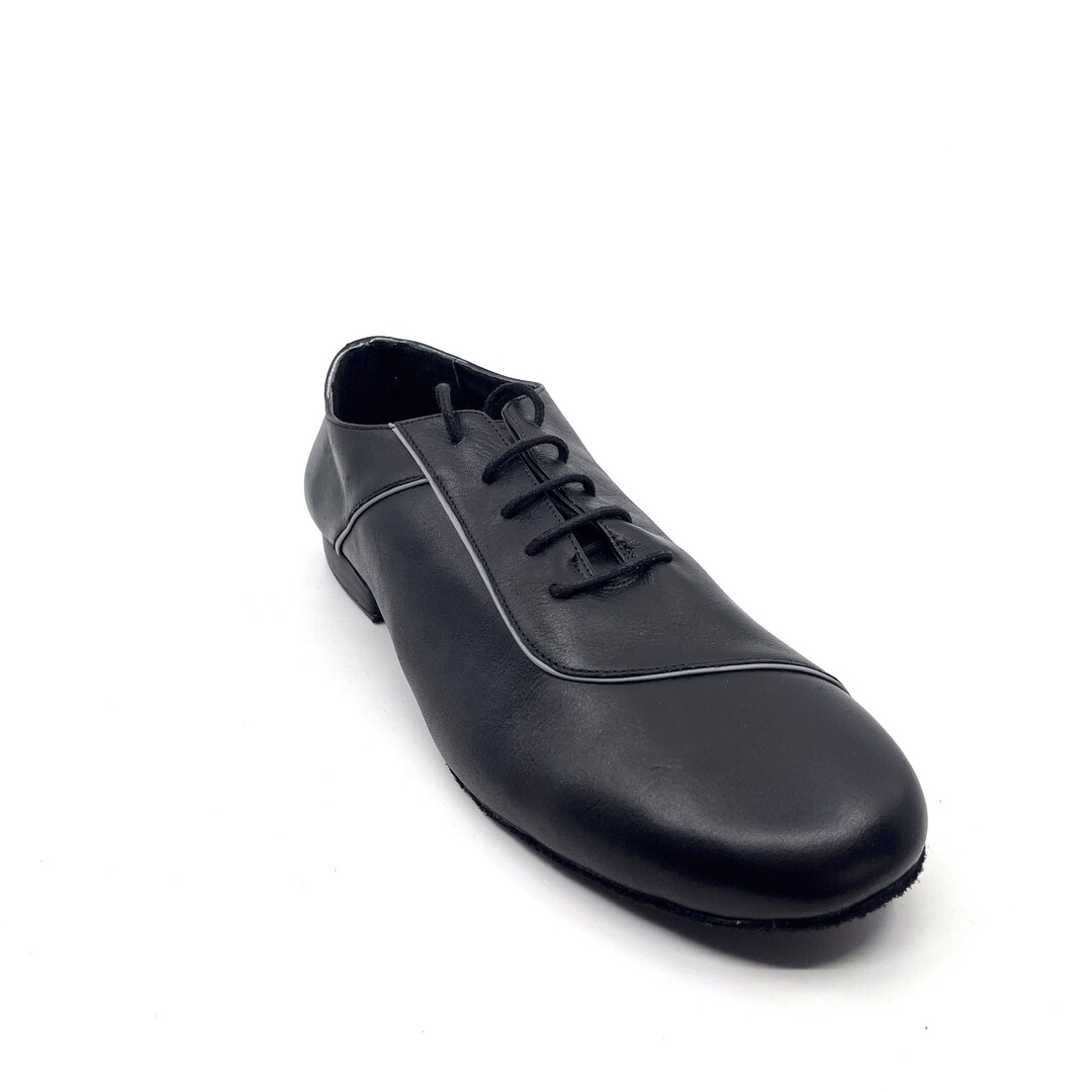 Movimiento Linea Black Leather Handmade Men Classic Argentine Tango ...