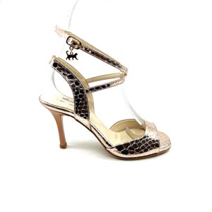 Movimiento Maestra Rose Gold Scale Fish Scales Patent Leather Handmade ...