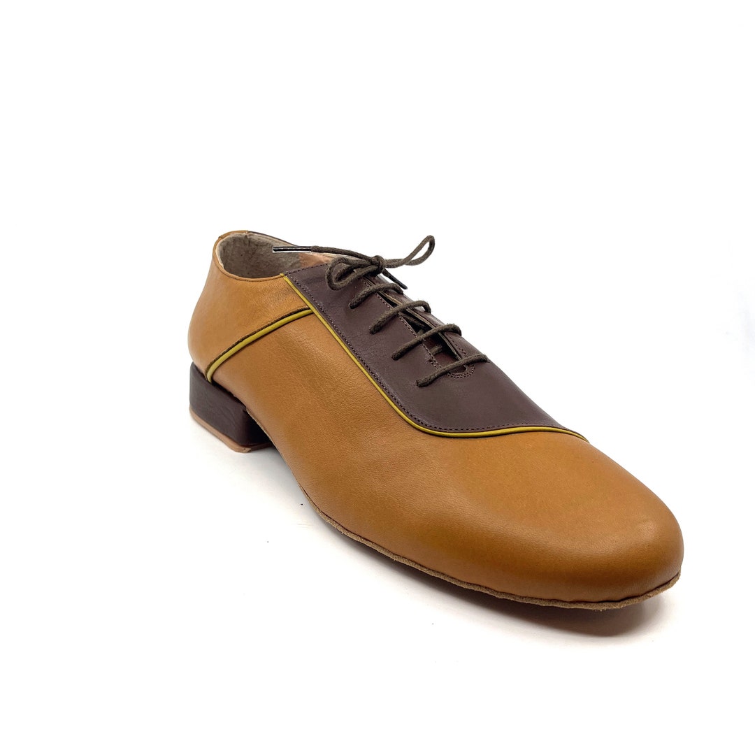 Movimiento Linea Brown Leather Handmade Men Classic Argentine Tango ...