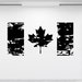 Canadian Flag Wall Decal - Distressed Canada Flag Vinyl Sticker ...