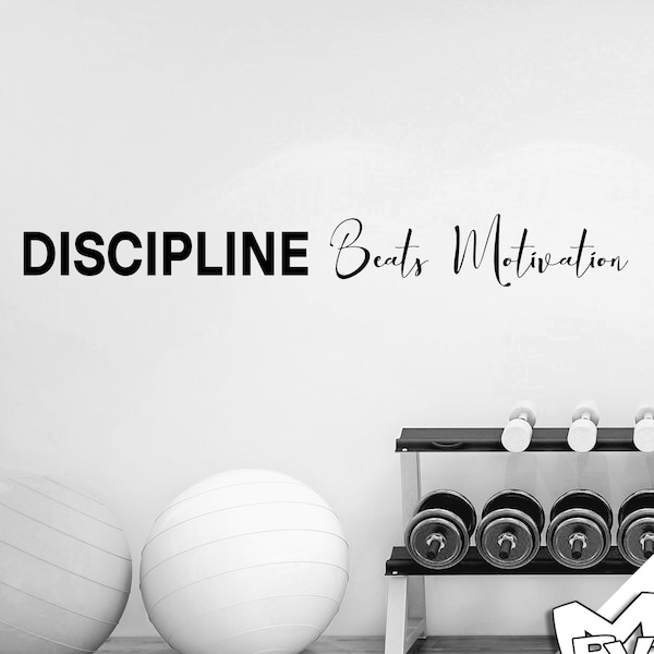 Discipline Motivational Wall Art - Etsy