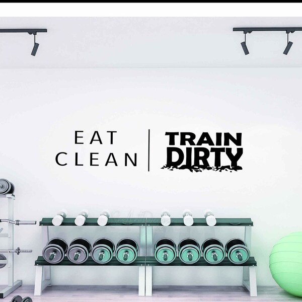 Eat Clean Train Dirty - Etsy