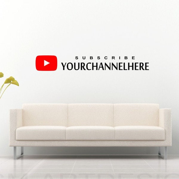 Youtube Channel Sticker - Etsy