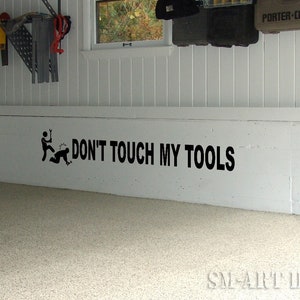 Don't Touch My Tools Decal - Vinyl Decals Sticker - Garage - Tool Box ...