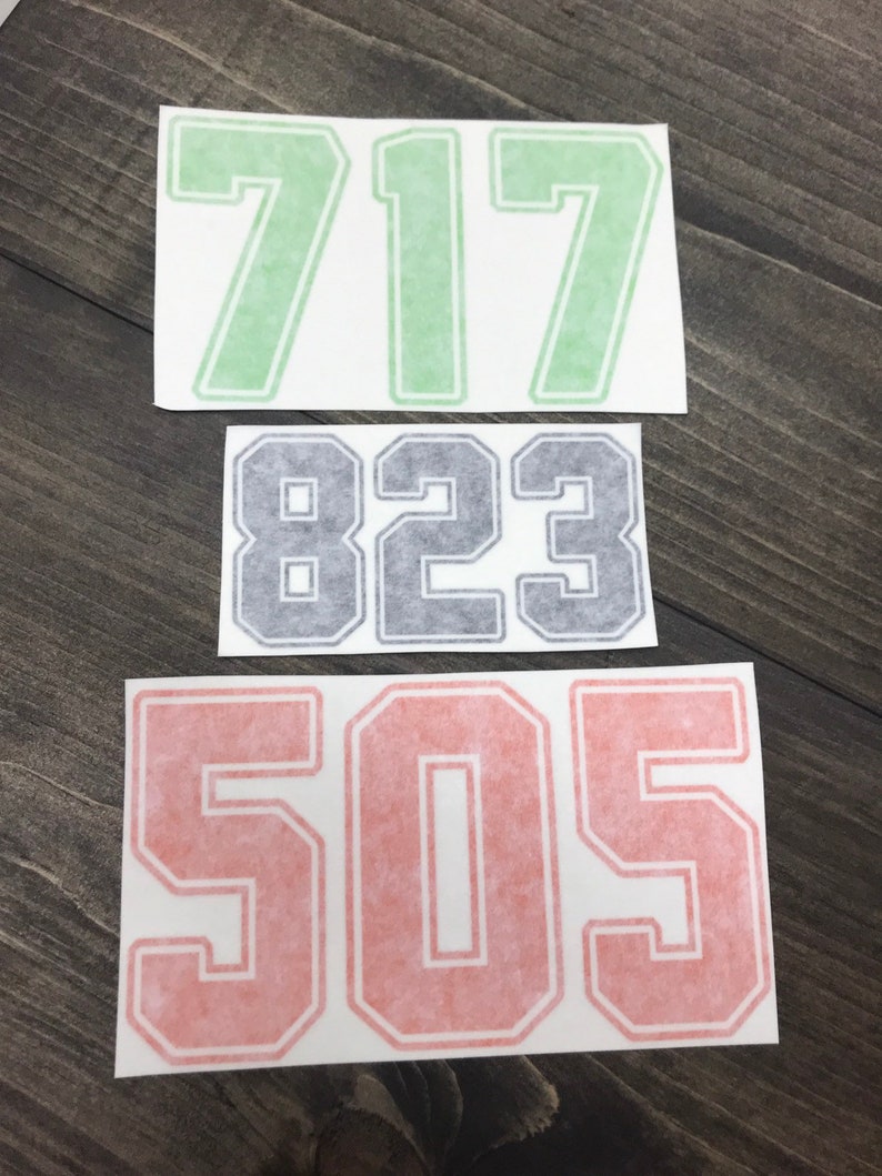 Custom Numbers 0-999 Decals Choose up to 3 Numbers Outdoor - Etsy