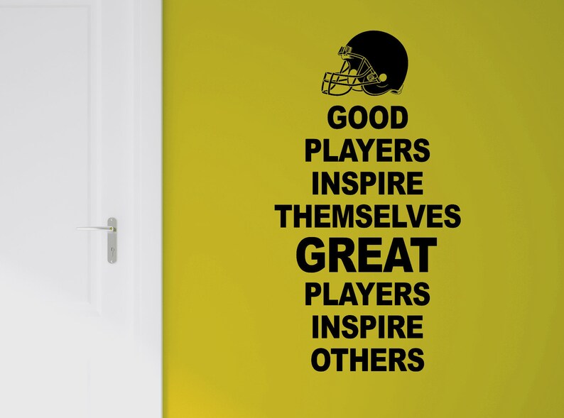 FOOTBALL Quote - Football Wall Vinyl Decal - Sports Wall Saying ...