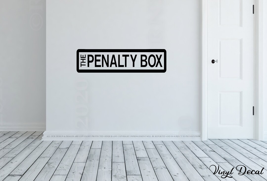 The Penalty Box Decal Boys Bedroom Hockey Wall Decor Ice Hockey Vinyl ...