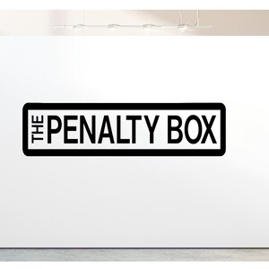 The Penalty Box Decal - Boys Bedroom Hockey Wall Decor - Ice Hockey ...