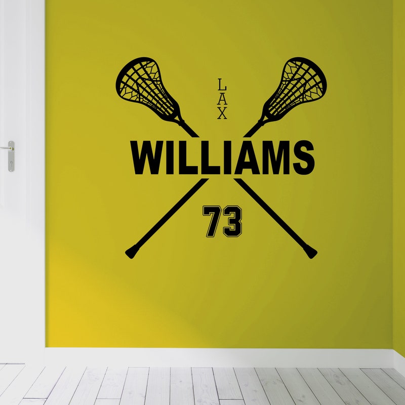 Lacrosse Wall Decal - Etsy