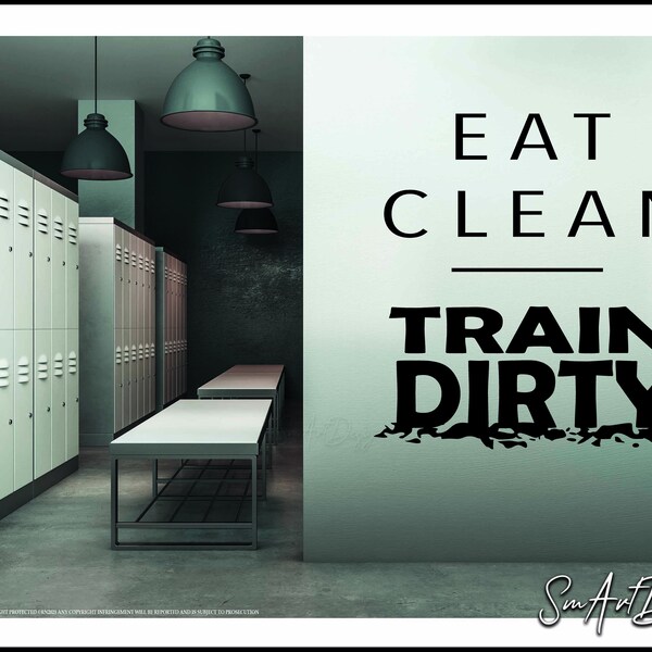 Eat Clean Train Dirty - Etsy