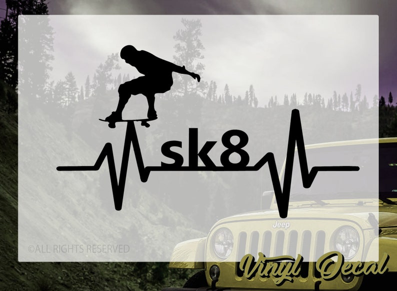 Skateboarding Vinyl Decal sticker VRS decal car window / | Etsy