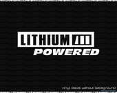 Lithium Powered Decal Vinyl Car Window Decals Bumper - Etsy