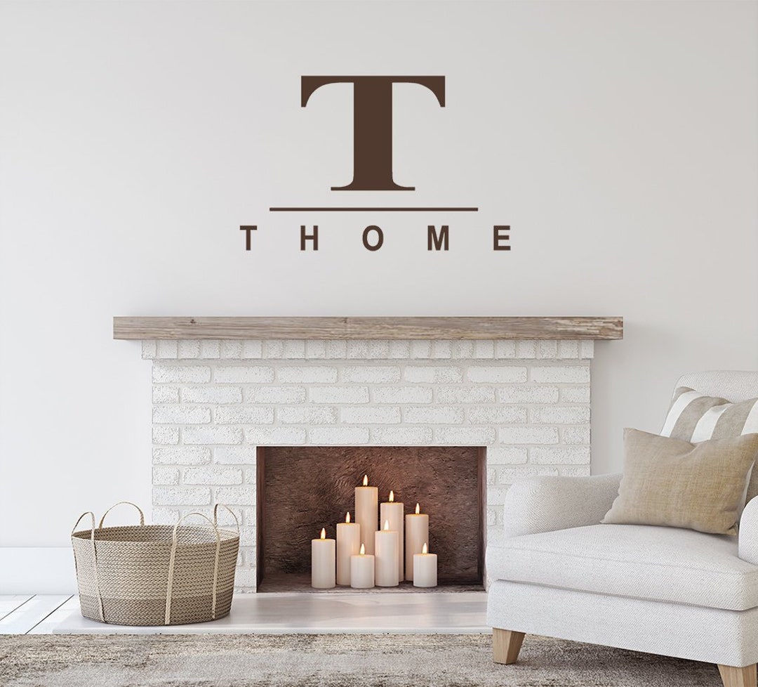 Custom Last Name and Initial Decal | Personalized Family Name Gather ...