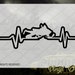 Snowmobile Vinyl Decal Sticker VRS Decal Heartbeat Car Window / Bumper ...