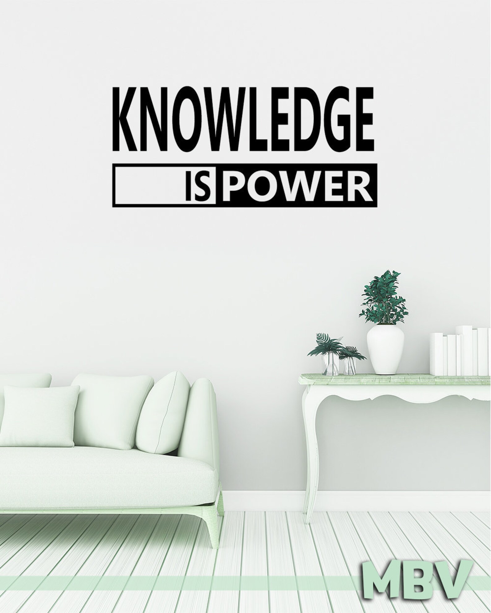 Knowledge is Power Decal School Wall Quote Education Wall | Etsy