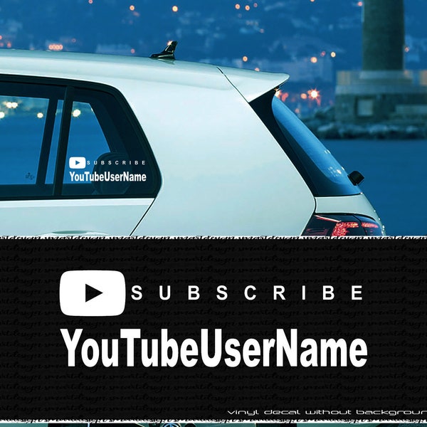 Youtube Channel Sticker - Etsy