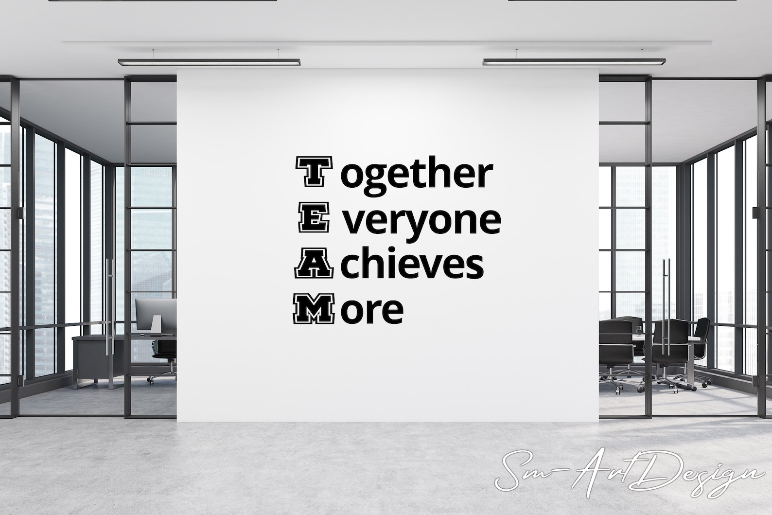 TEAM Together Everyone Achieves More Wall Decal Wall Art Vinyl Sticker ...