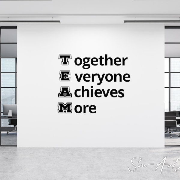 Together Everyone Achieves More Art - Etsy