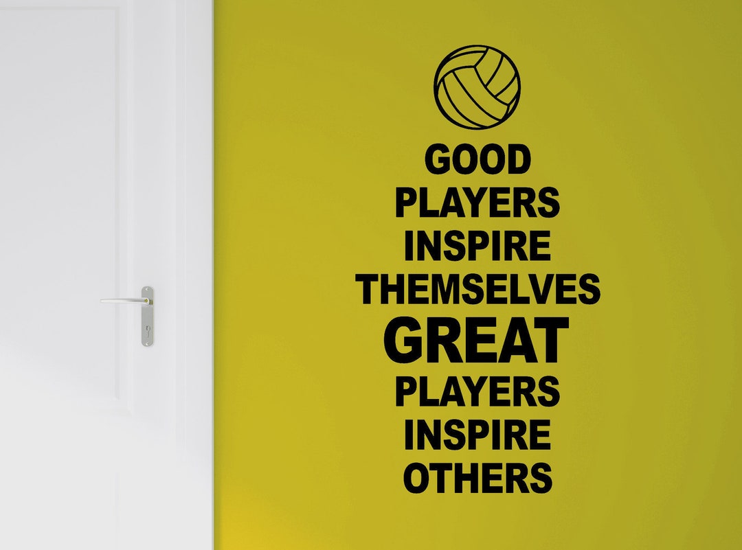 VOLLEYBALL Wall Decor - Volleyball Decal - Sports Wall Saying ...