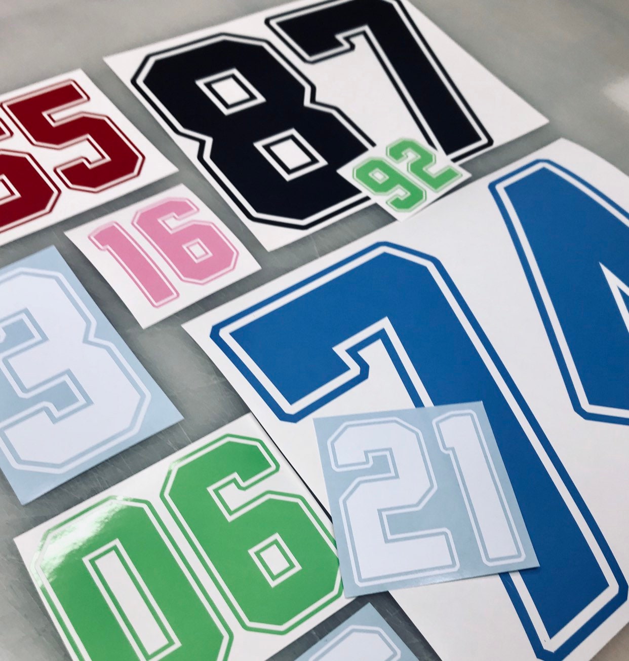 Sports Jersey Numbers Decals Choose Your Numbers 0-99 - Etsy