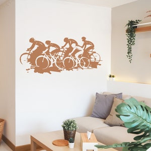 Race Bike Wall Decal - Road Bike Wall Vinyl Decal - Bike Wall Art ...