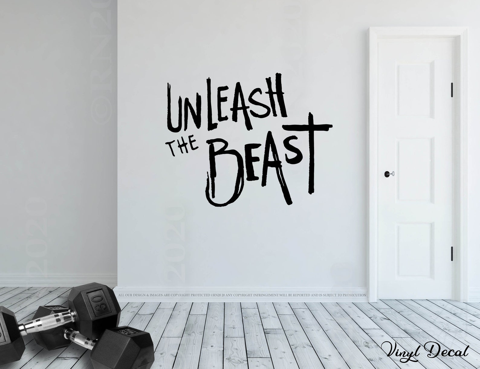 Unleash the Beast Wall Vinyl Decal Gym Sticker Home Gym - Etsy