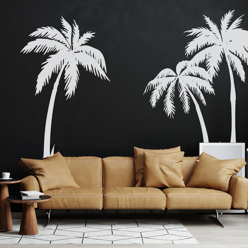 Palm Tree Wall Mural - Etsy