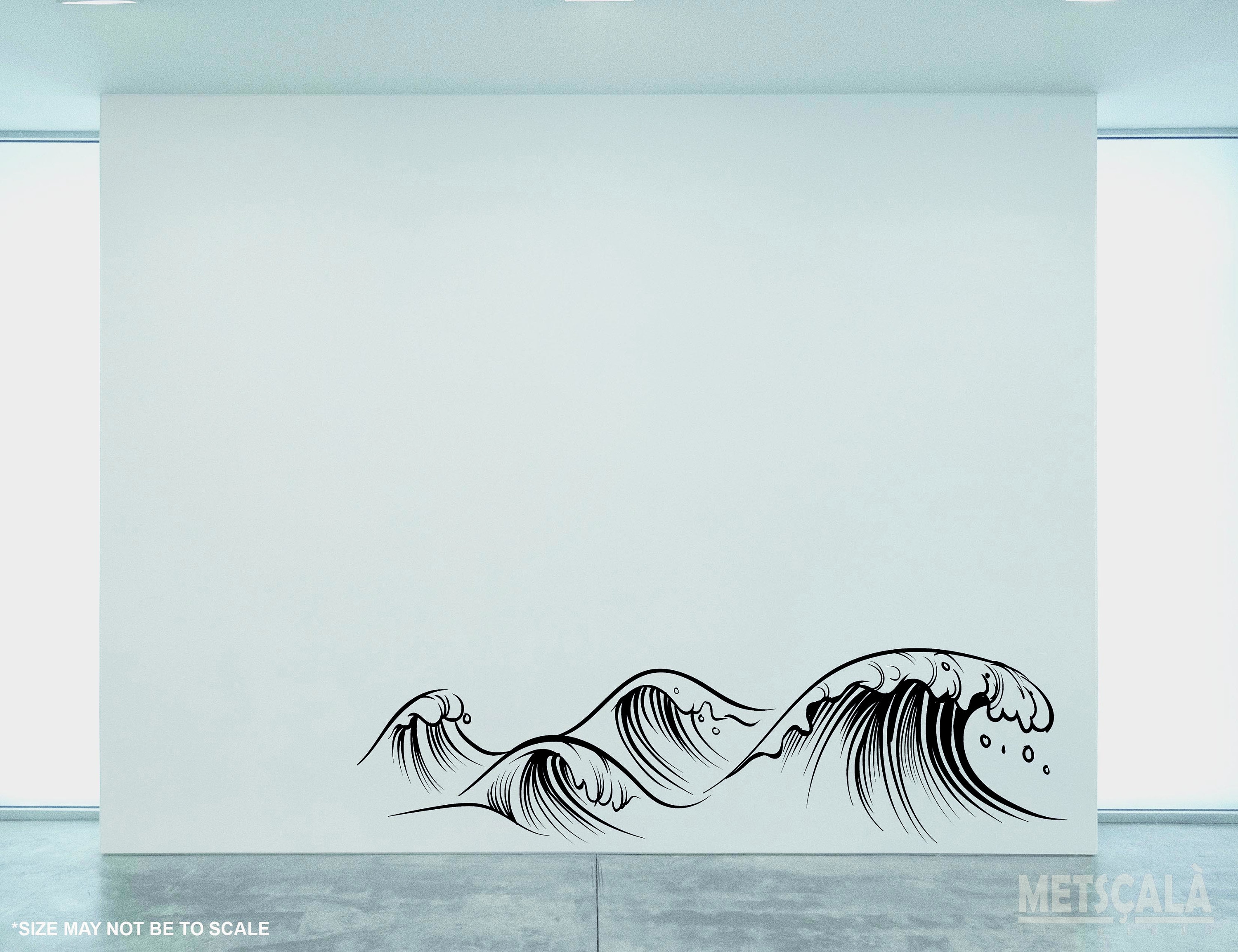 Ocean Waves Wall Decal Vinyl Sticker Beach Decor Sea Waves | Etsy