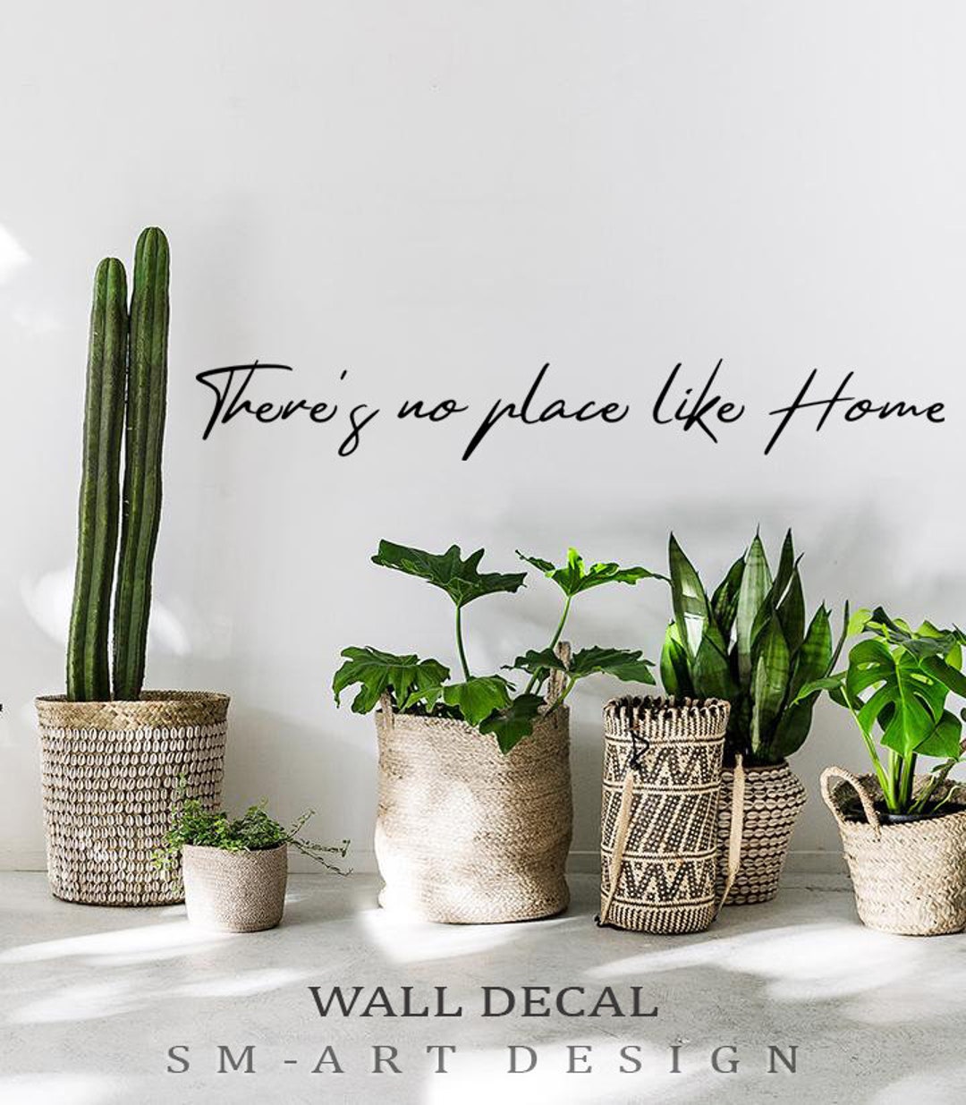 There's No Place Like Home - Wall Decal Vinyl Sticker - Minimalist Wall ...