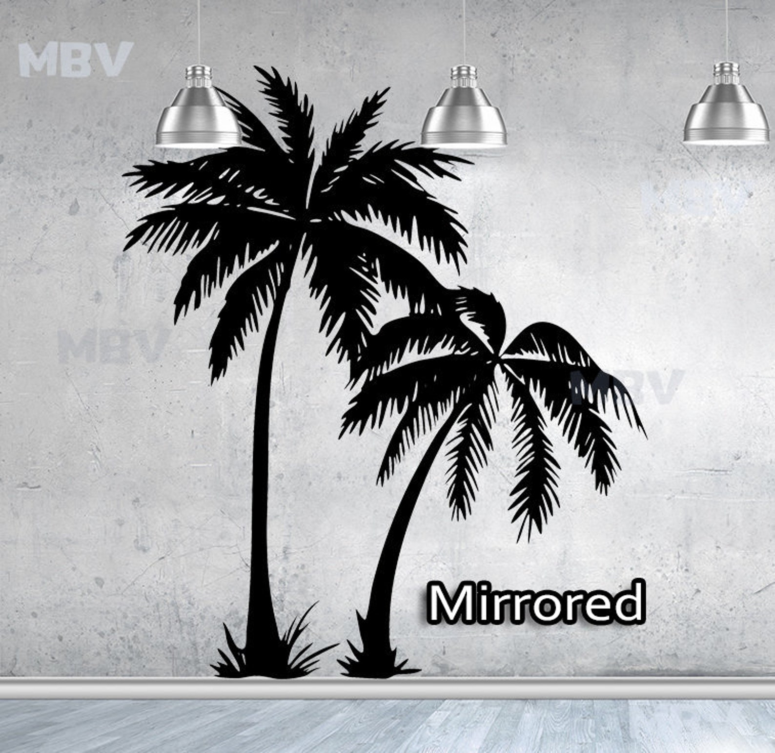 Palm Tree DECAL Wall Art Palmtree Vinyl Wall Stickers No - Etsy