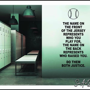 BASEBALL Decal - Sports Wall Decals - Sports Quotes - Locker Room ...
