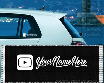 Youtube Channel Decal Sticker - Etsy