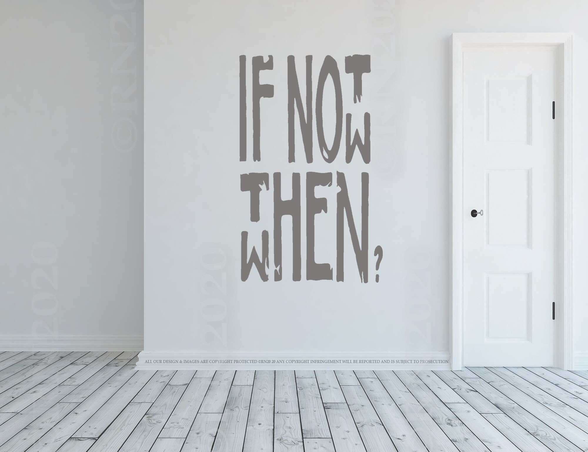 If Not Now Then When ? Inspirational Wall Vinyl Decal Sticker - Etsy