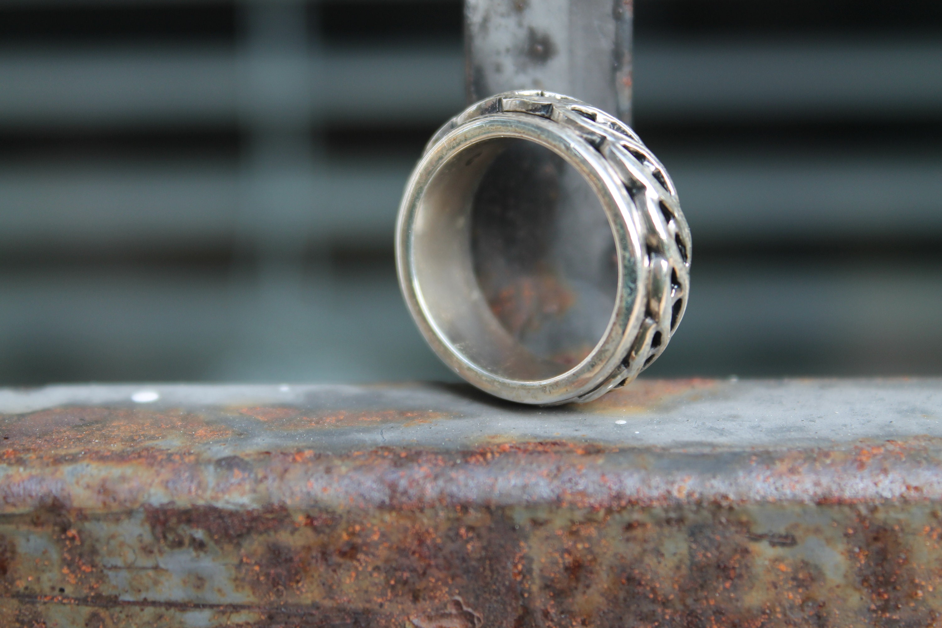 Ring Silver Braided Anti-stress Ring - Etsy
