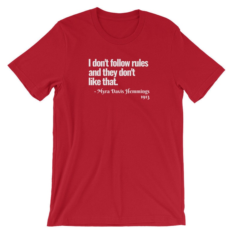 I Don't Follow Rules... | DST Founder Tee - Etsy