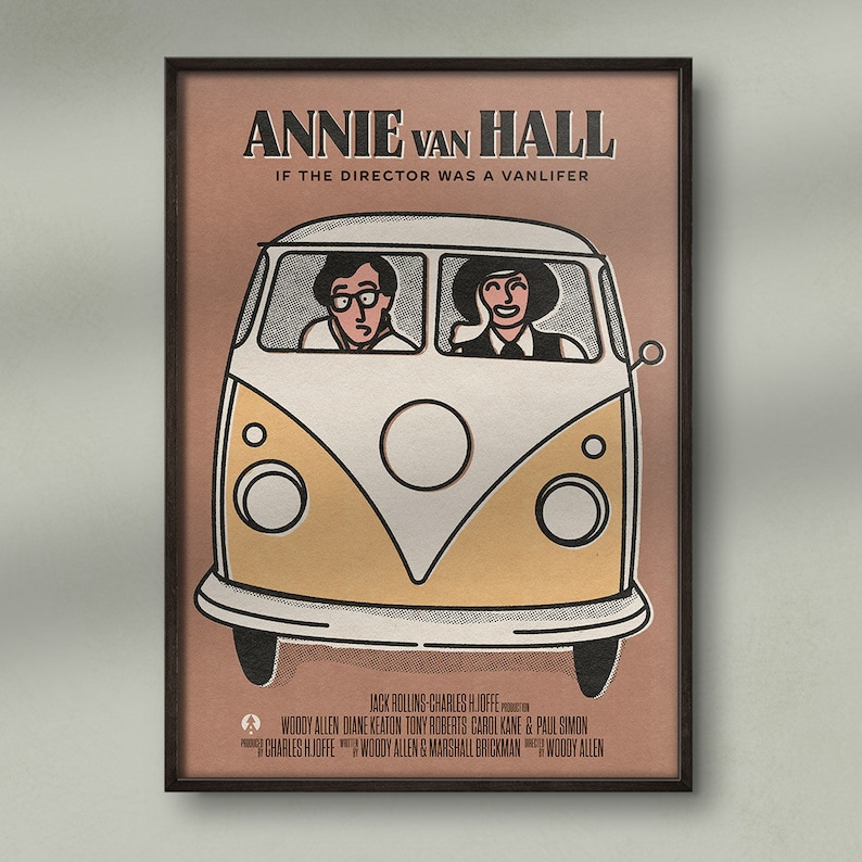 ANNIE HALL, Movie Poster for Vanlife - Etsy