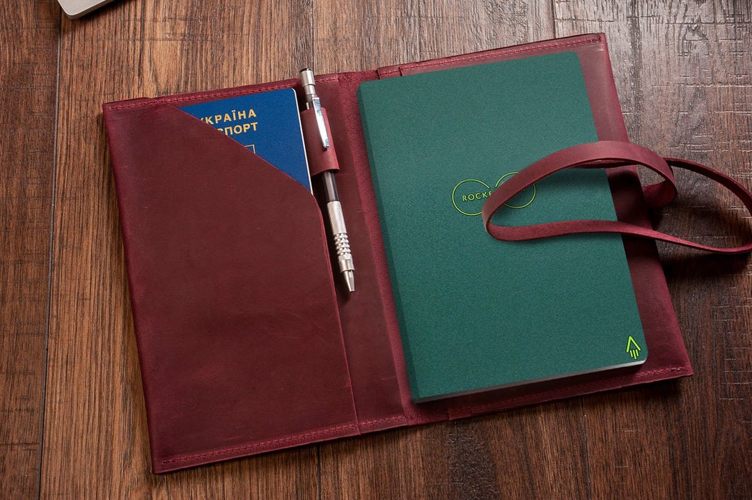 Leather Notebook Cover Refillable, Notebook Cover A5, A6, Rocketbook ...